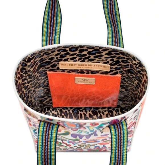 Bags | Nwt New Consuela White Swirly Classic Tote | Poshmark